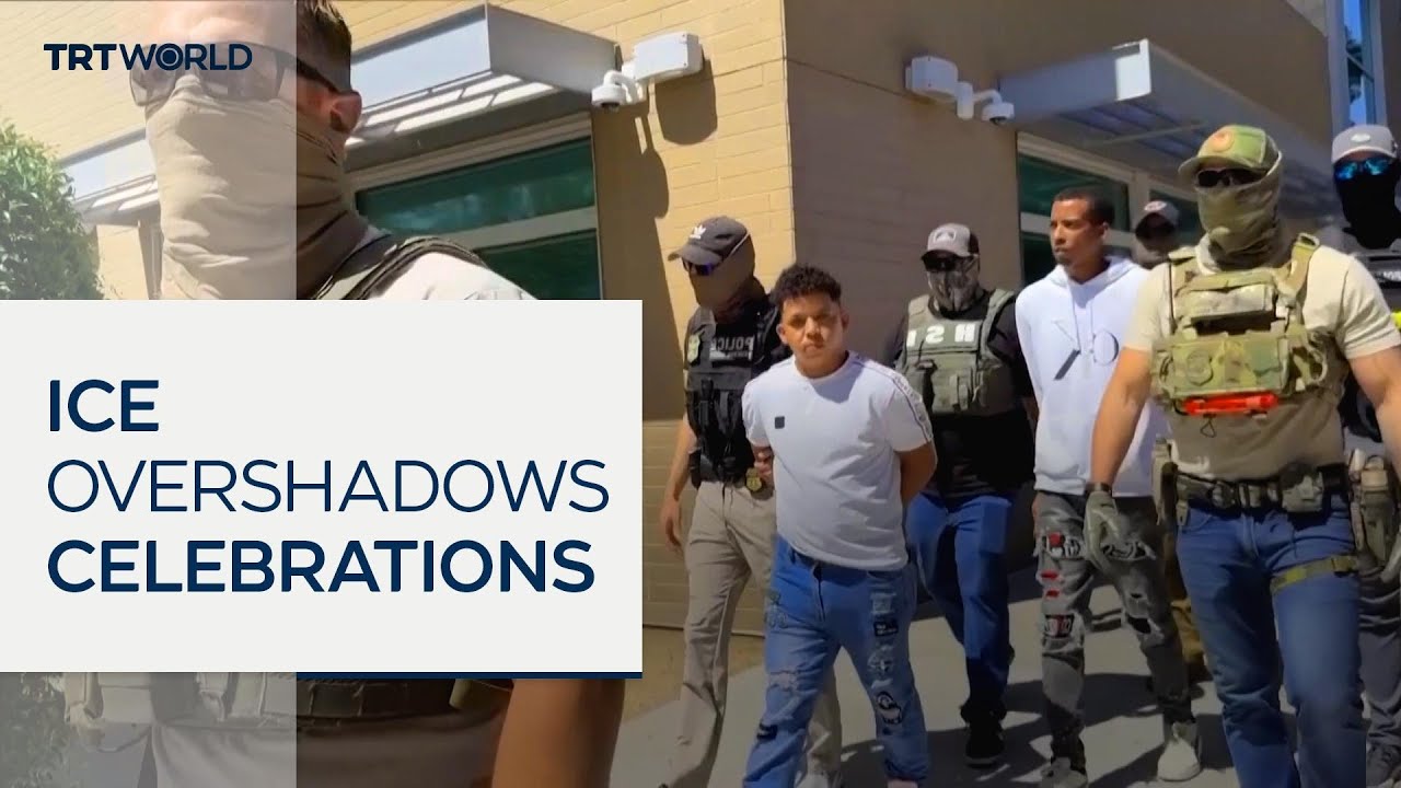 Mexican Independence Day celebrations clouded by ICE raid fears - YouTube