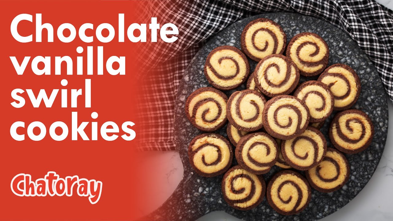Chocolate vanilla swirl cookies - Pinwheel biscuits. Yummy recipe by ...