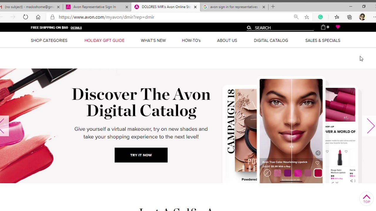 Avon Online E-Store - YouTube