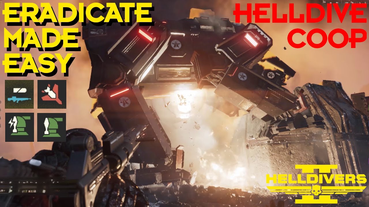 Helldivers 2 // Eradicate Made Easy - Automaton Coop Helldive - All Clear - YouTube