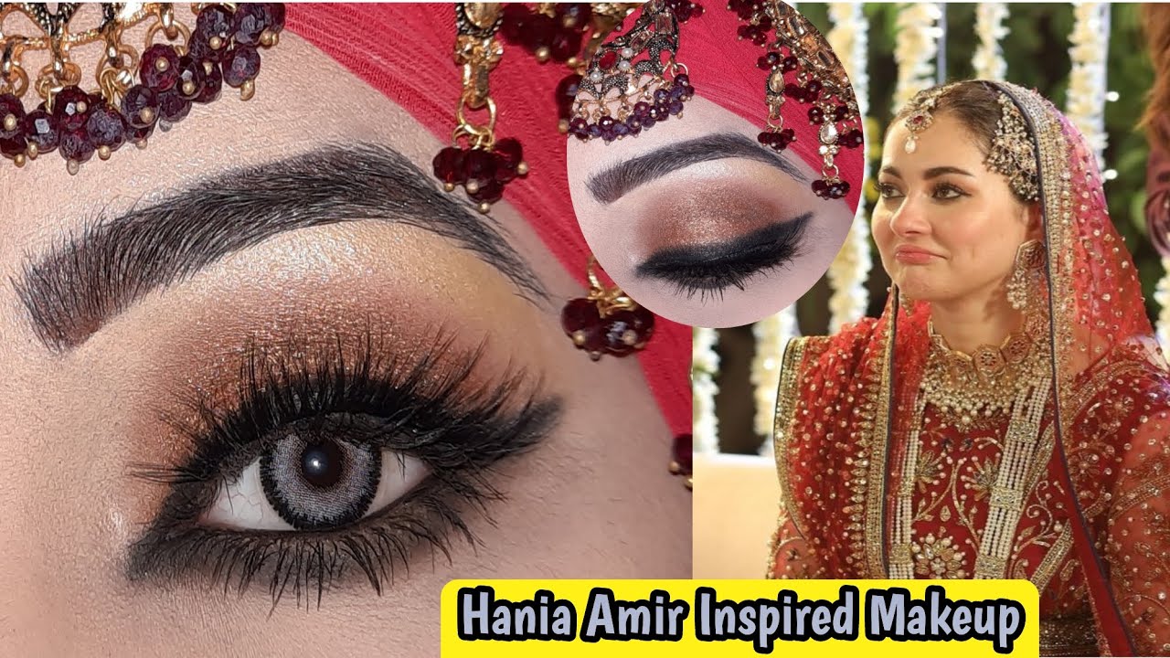Hania Amir Inspired makeup | Bridal makeup| Indian bridal makeup ...