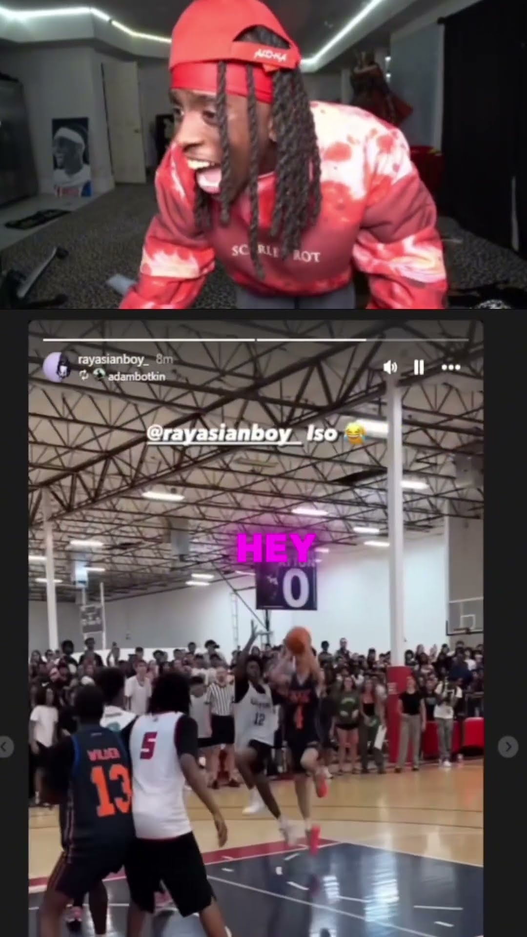 Ray debut game #kaicenat #rayasianboy #rwe #contentcreator #basketball ...