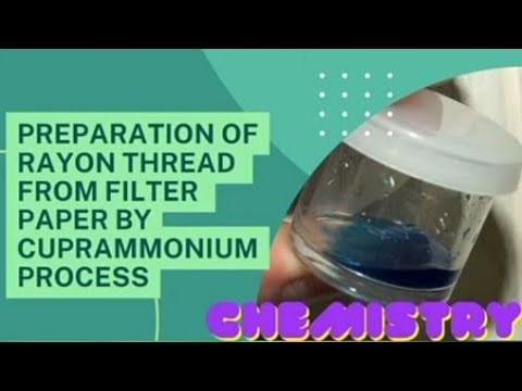 Preparation of Rayon Thread From Filter Paper By Cupramonium process# ...
