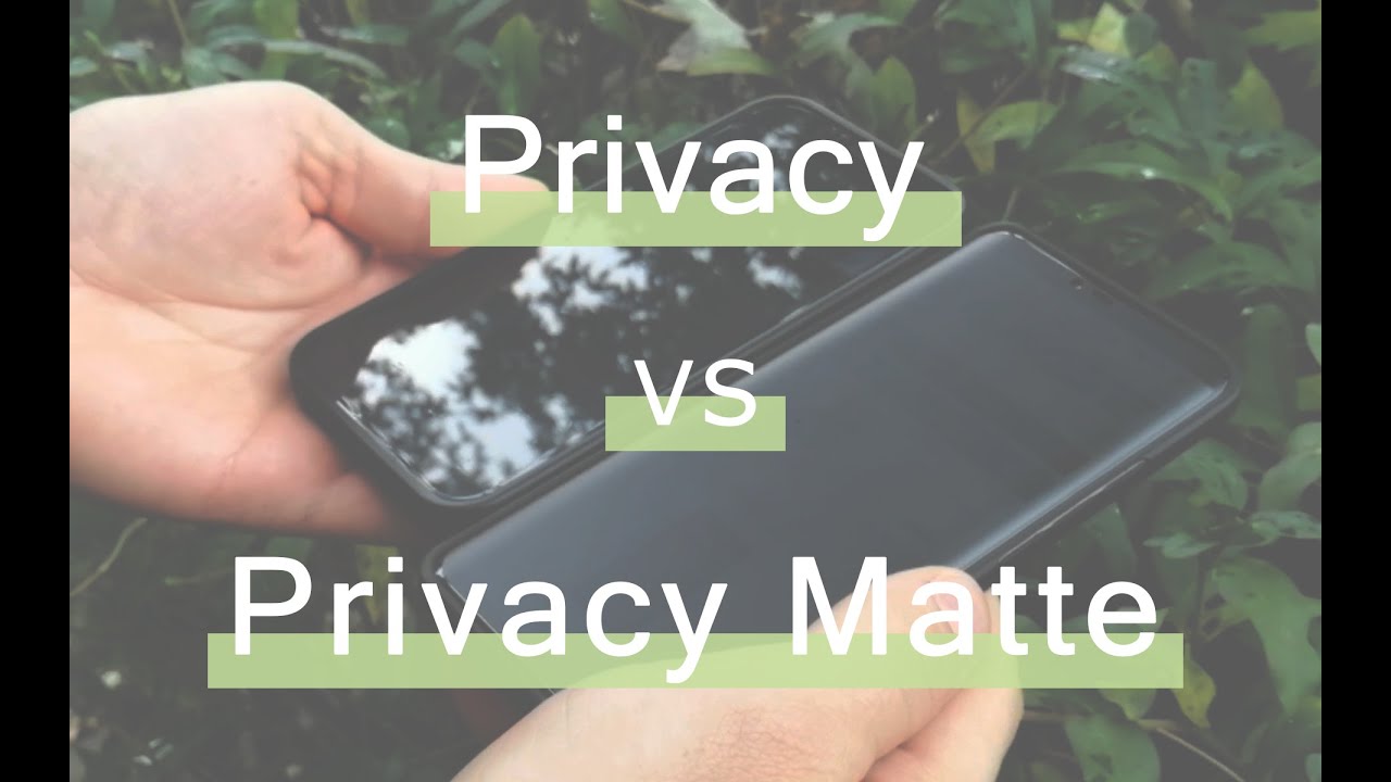 Folie silicon Silkase privacy vs privacy matte - YouTube