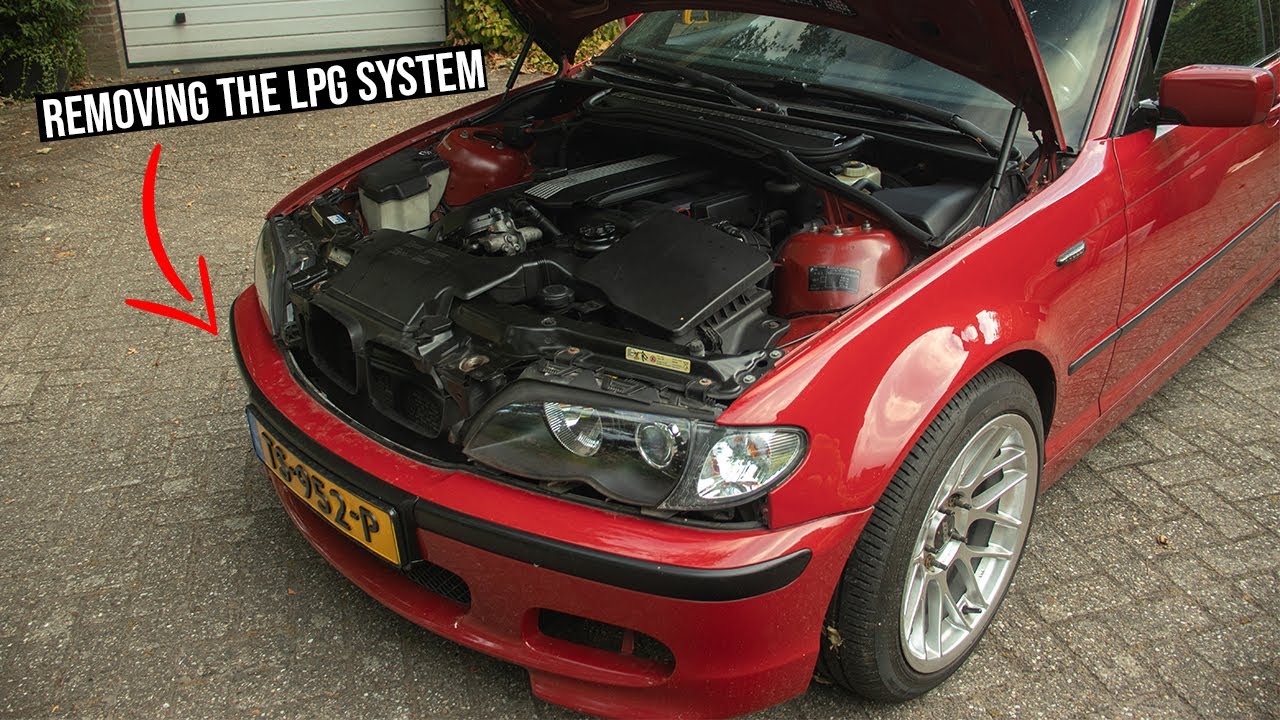 Removing the LPG system on the E46 330i - YouTube