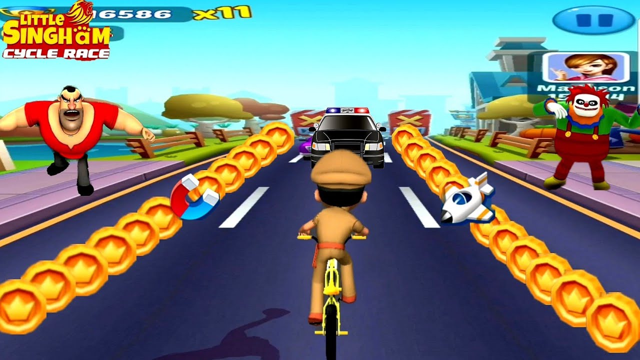 Little Singham Cycle Race Game - Police Car - Best Cycle Run Game ...