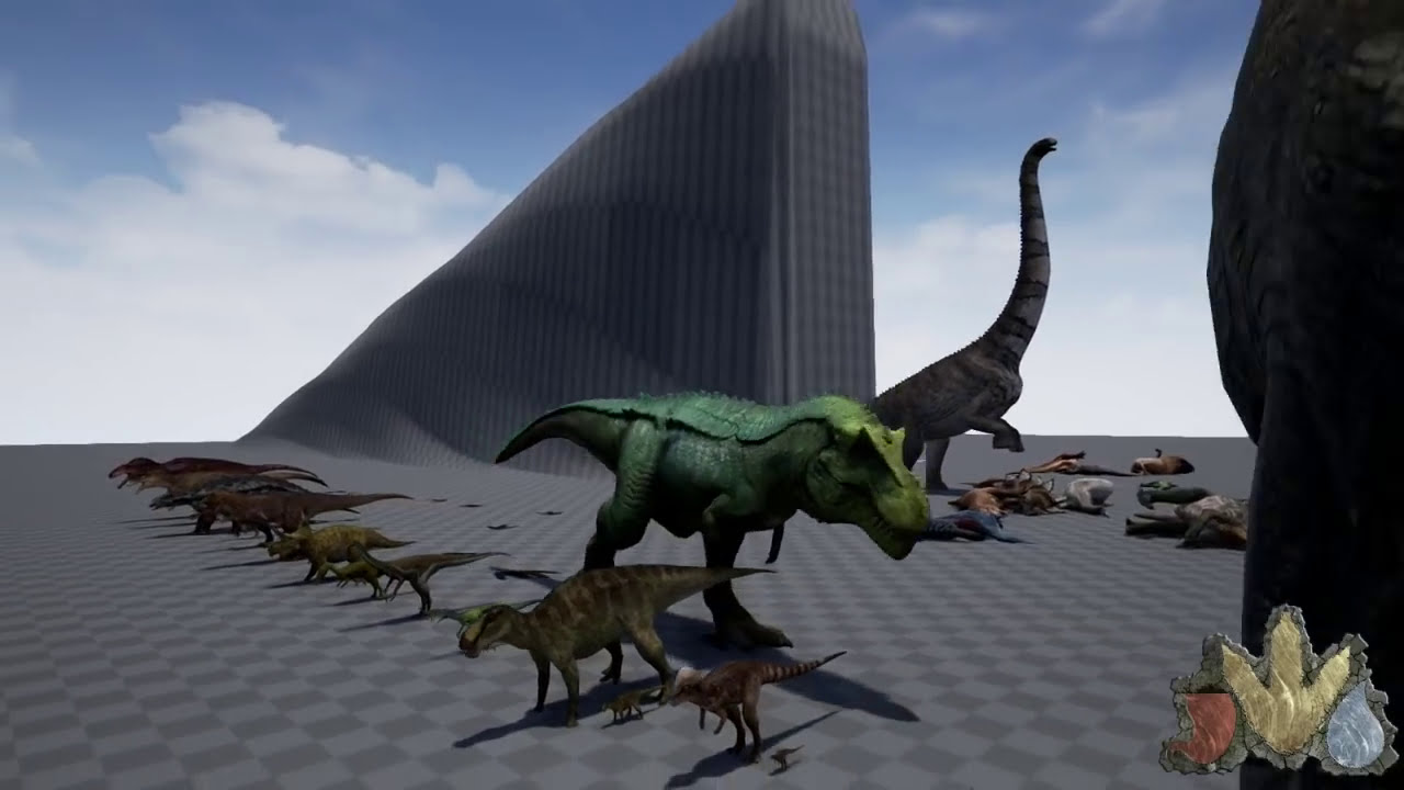 The Isle Hypo Rex size comparison with other Dinosaurs - YouTube