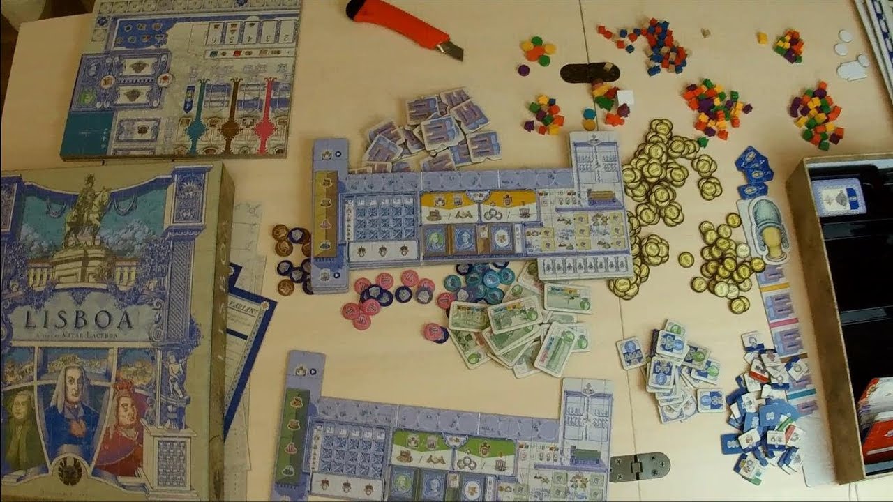 Лиссабон (Lisboa) - Распаковка настольной игры / Lisboa Board Game ...
