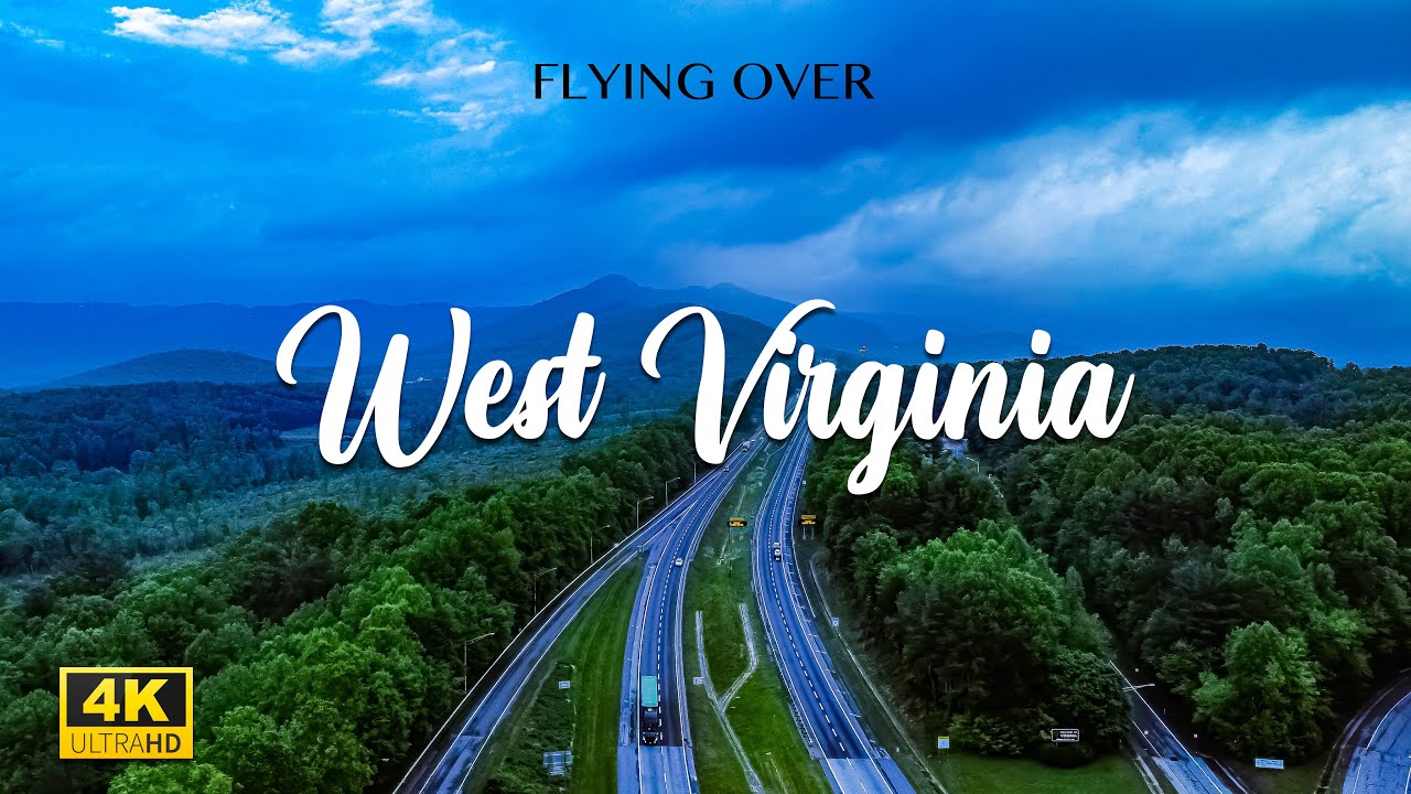 FLYING OVER WEST VIRGINIA Relaxing Sleep Music - Soft Piano Music ...