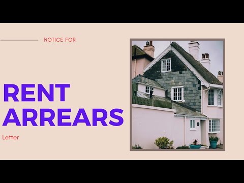 How to write a notice of rent arrears payment - YouTube