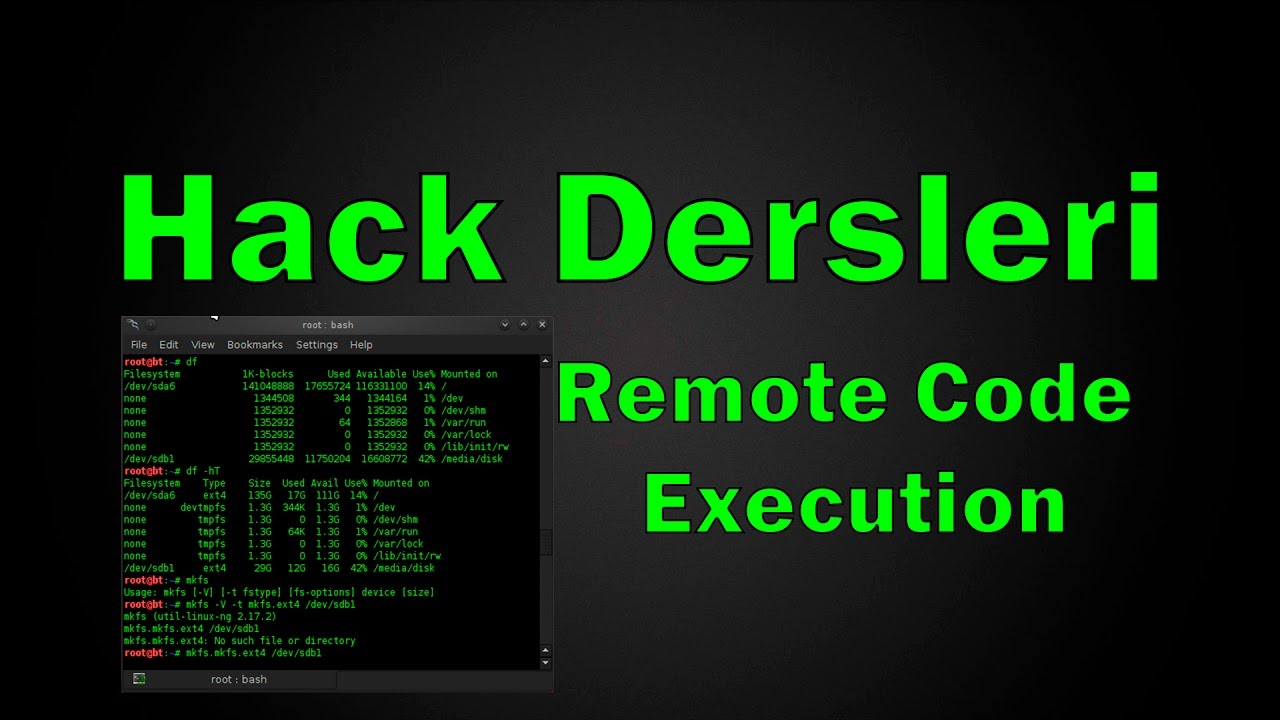 Hack Dersleri Remote Code Execution Injection Açığı Youtube 6499