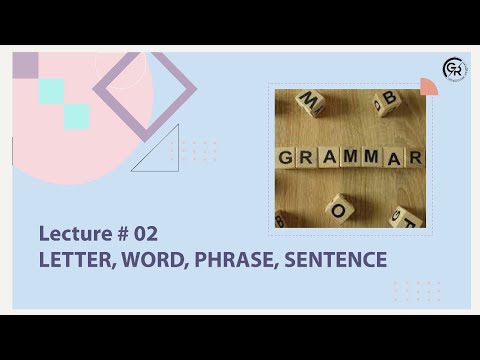 Letter, Word, Phrase, Sentence | English Grammar | @grammar_revolution ...