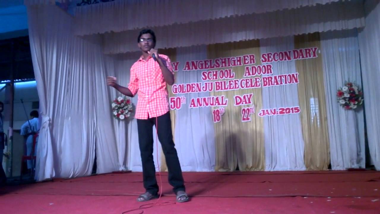 Jacob Anil John (chackochi) performing at his school annual day [Holy ...