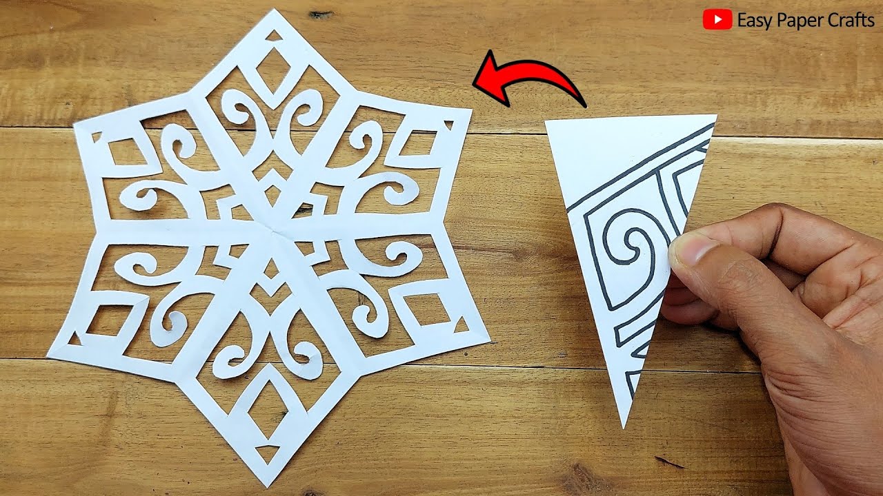DIY Paper Christmas Snowflakes ️ How to Make Paper Snowflake 🎄 Easy ...