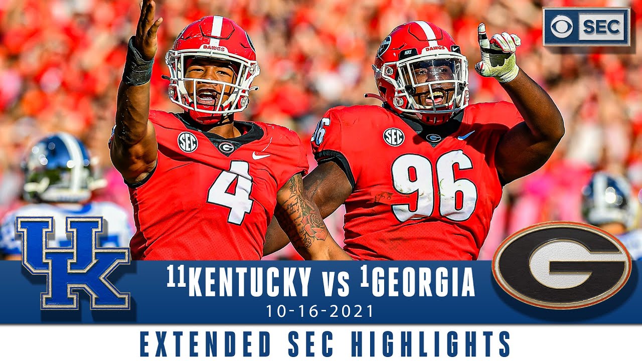 #11 Kentucky vs #1 Georgia Extended Highlights | CBS Sports HQ - YouTube