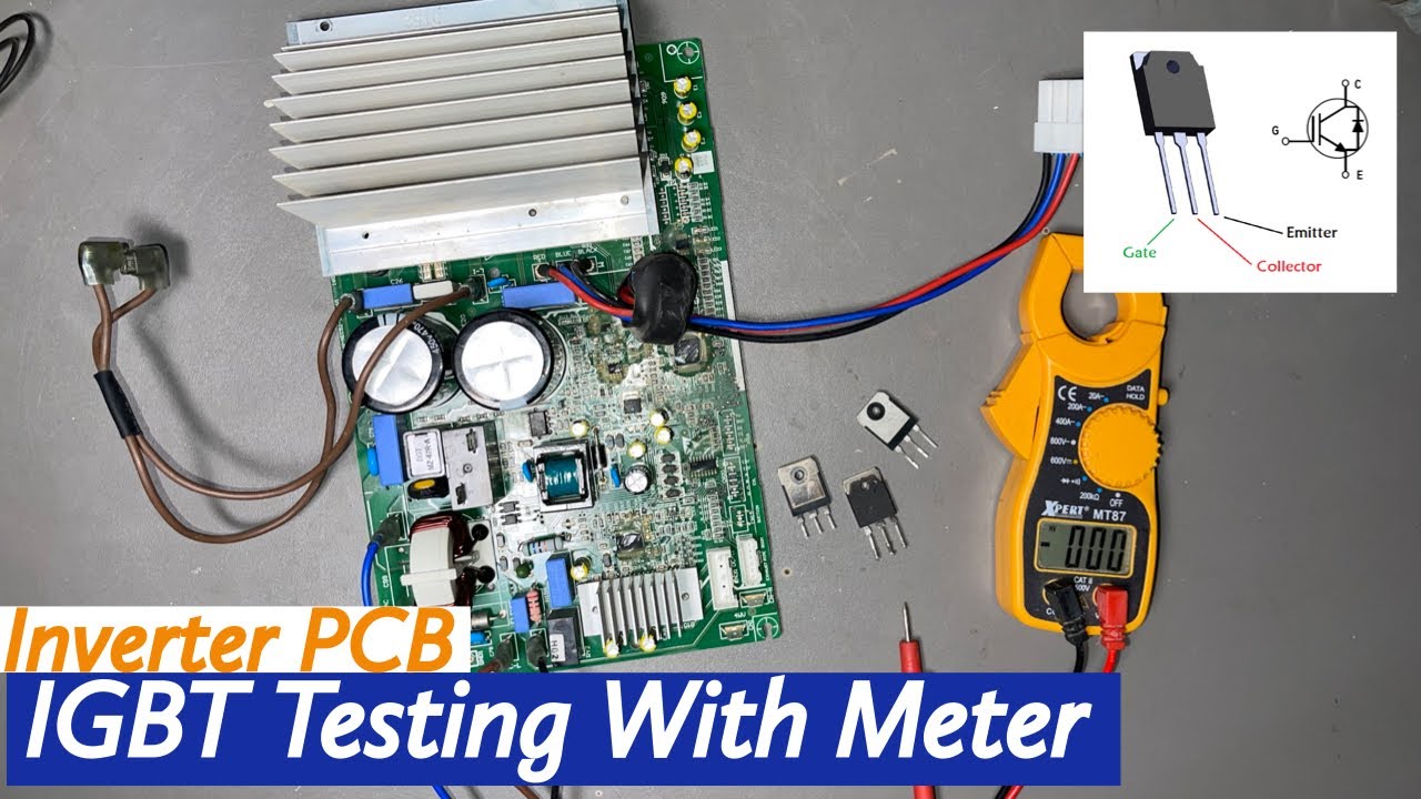 IGBT Testing With Digital Meter | Inverter AC PCB Repair In Urdu/Hindi ...