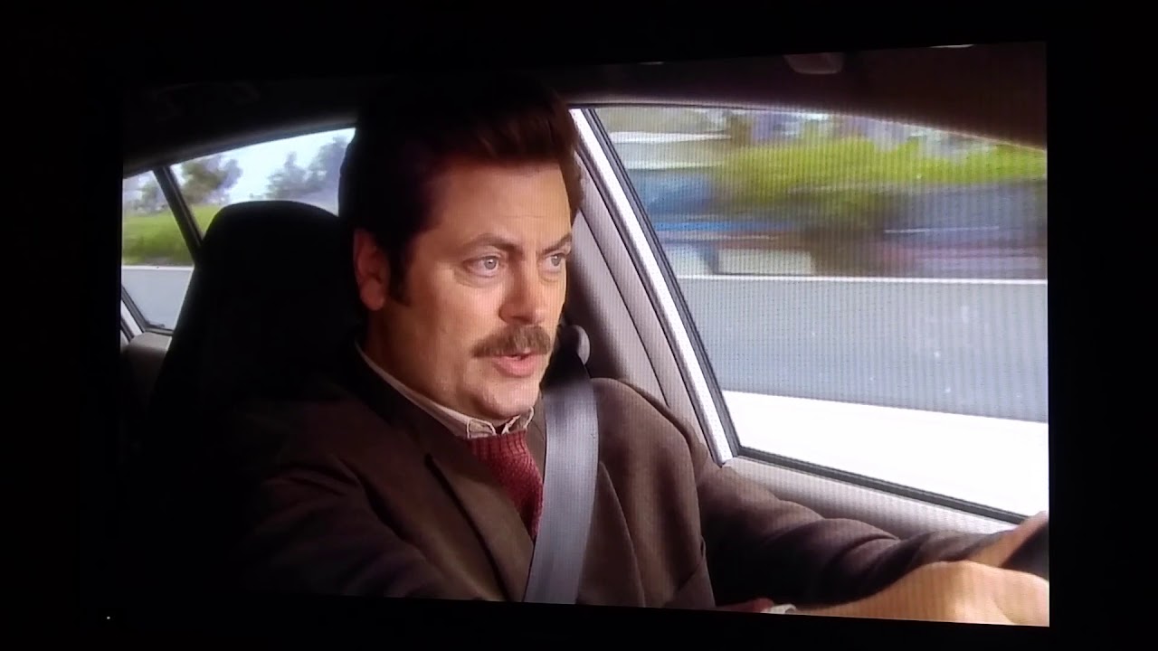 Ron Swanson's meat mustache - YouTube