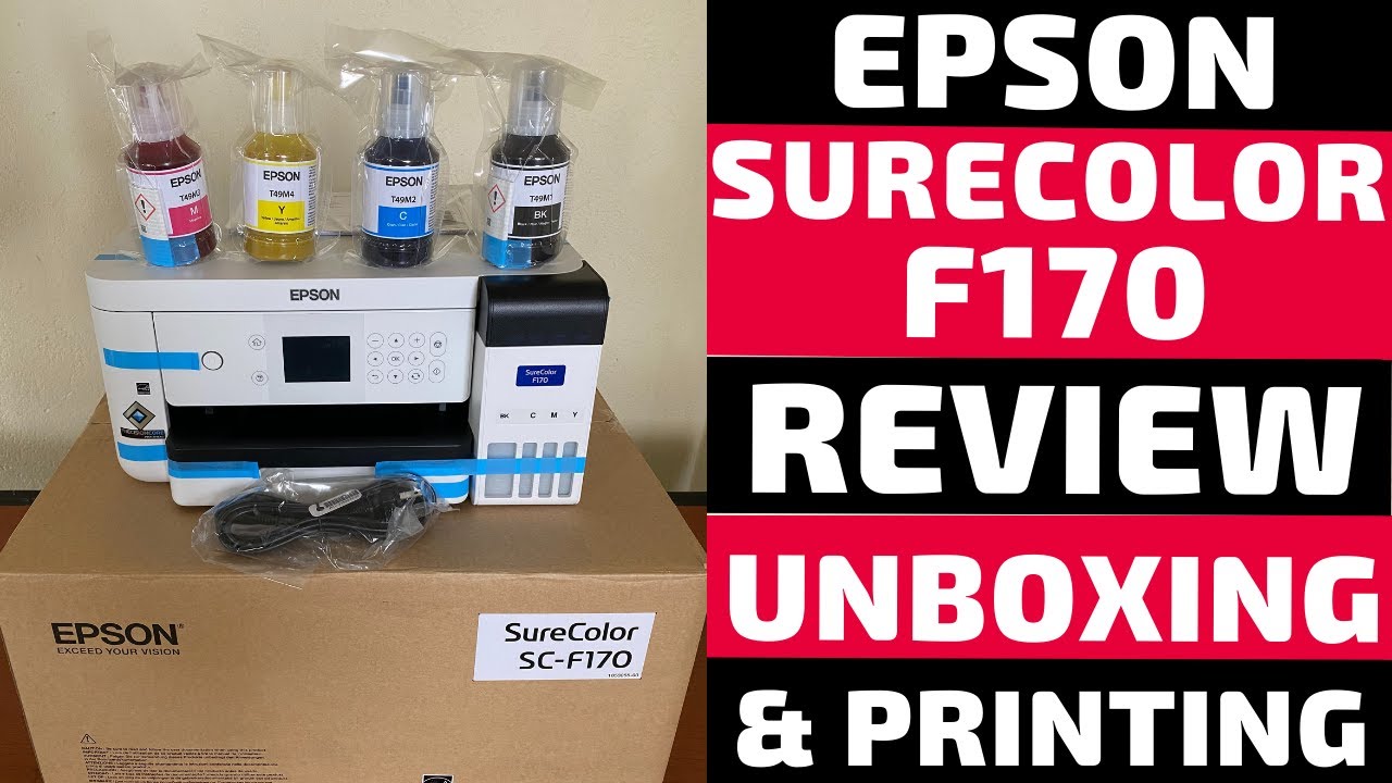 Epson Surecolor 170 Review | Unboxing, Setting up & Printing - YouTube