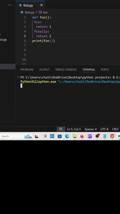 Python Coding Challenge 202shorts Shortsfeed Pythonprogramming Shortsvideo Shortvideo