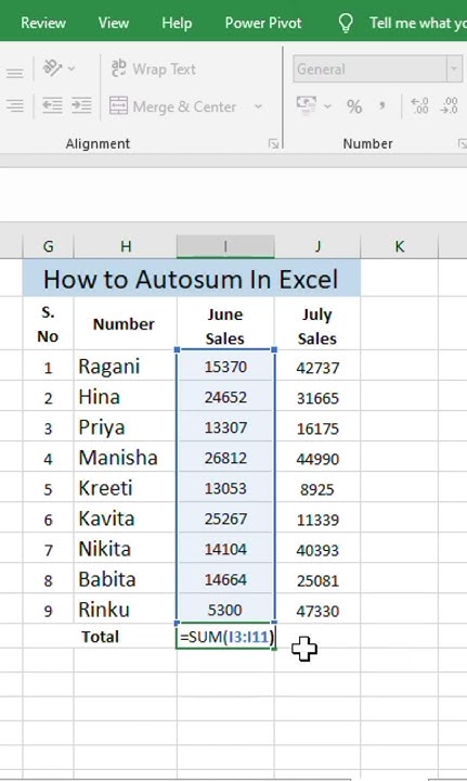 How to Use Auto Sum In Excel @computer1r #excel #excelshorts #exceltips #exceltricks # ...