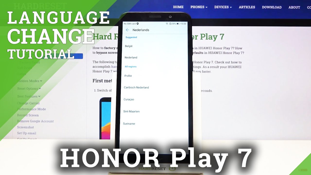 How to Change System Language in Honor Play 7 – Set Up Language - YouTube