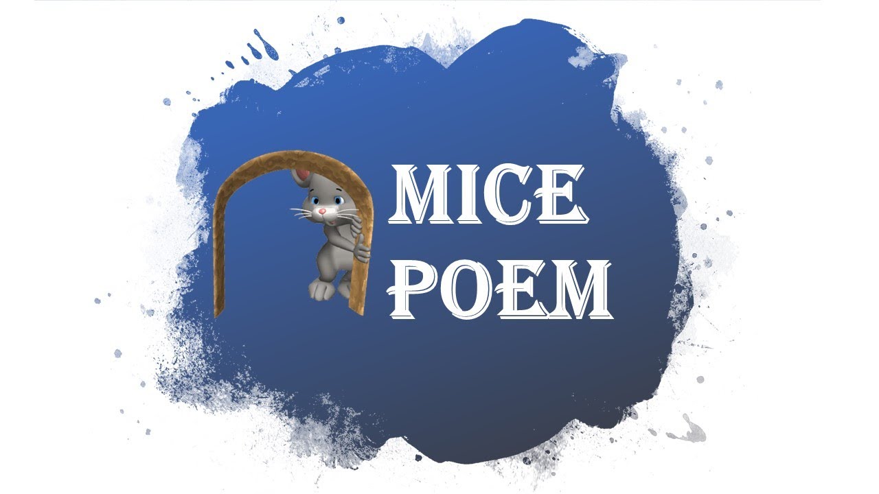 CBSE CLASS 1 - MICE POEM - YouTube