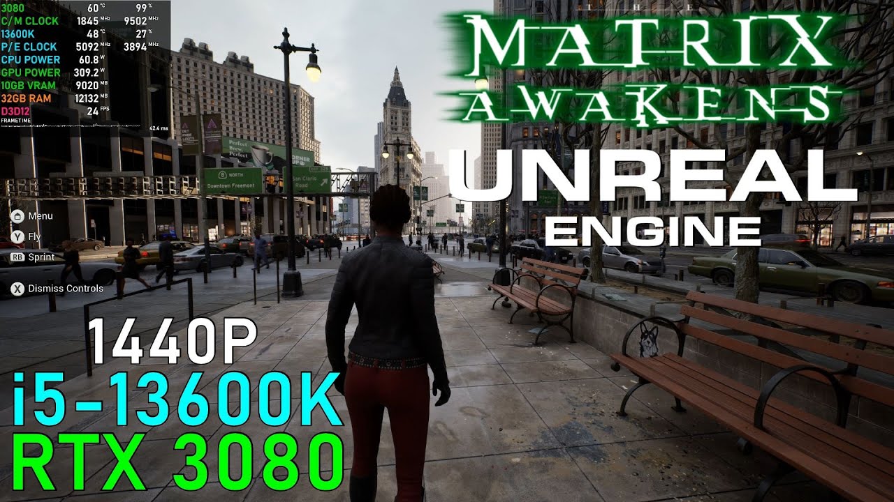 Matrix World (Matrix Awakens) UE 5-Steam [ULTRA/1440P] RTX 3080 ...
