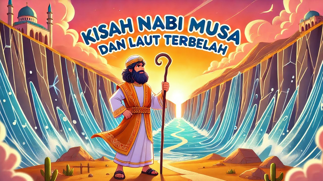 🌊 Kisah Nabi Musa dan Laut Terbelah 🏜️ | Kartun Islami Edukatif untuk ...