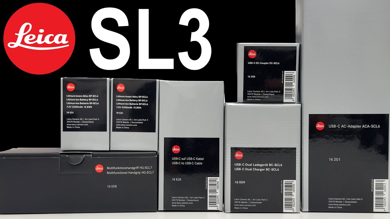 NEW Leica SL3 | All Accessories Explained | Handgrip, Studio Charging ...
