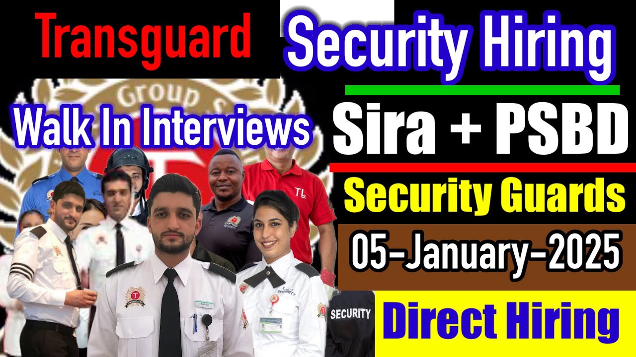Transguard Security Hiring Fresher Security Guards | Walk in interviews ...