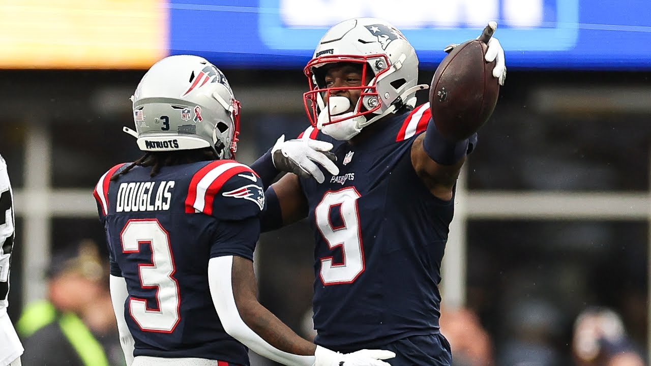 Every Kayshon Boutte Catch from 100+ Yard Game vs. Raiders | Patriots ...