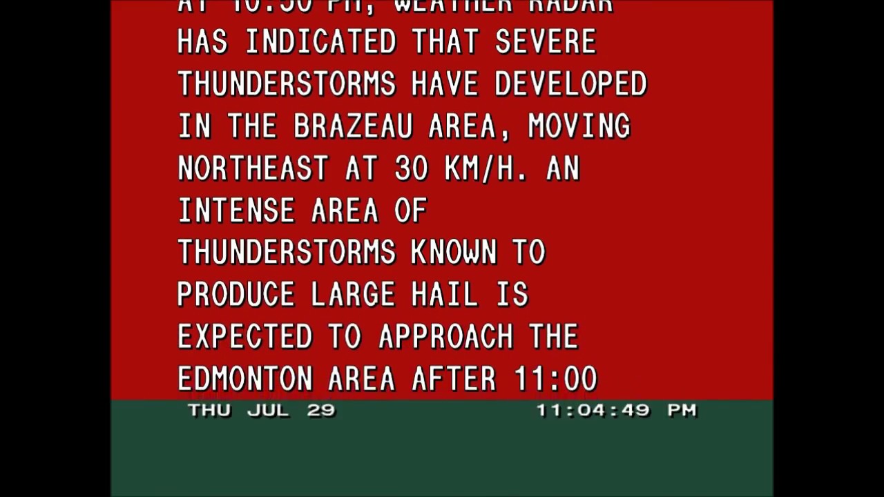 The Weather Network - Local Forecast remake w/ Warning Screen. - July ...