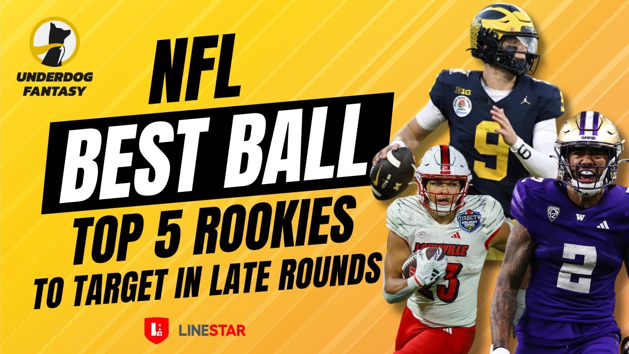 Top 5 NFL Rookies to Draft in Best Ball | Late Round Rookies to Target ...