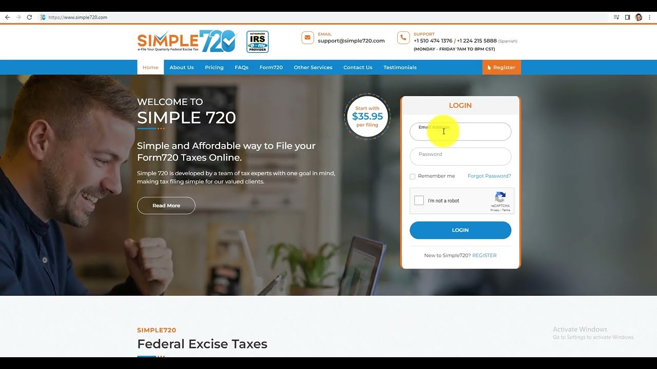 How to File Environmental Tax in Simple 720 | Form 720 2022 | Federal ...