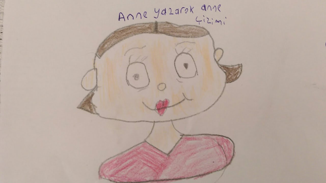 ÇOK KOLAY !!! ANNE Kelimesini Resme Çevirme___Kelimeden Sanat Yapma ...