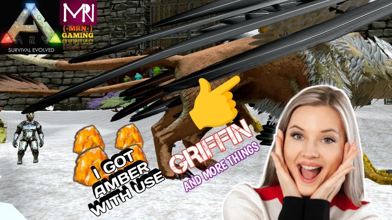 ark mobile - amber farm so easy with Griffin. SURVIVING 100 DAYS ARK ...