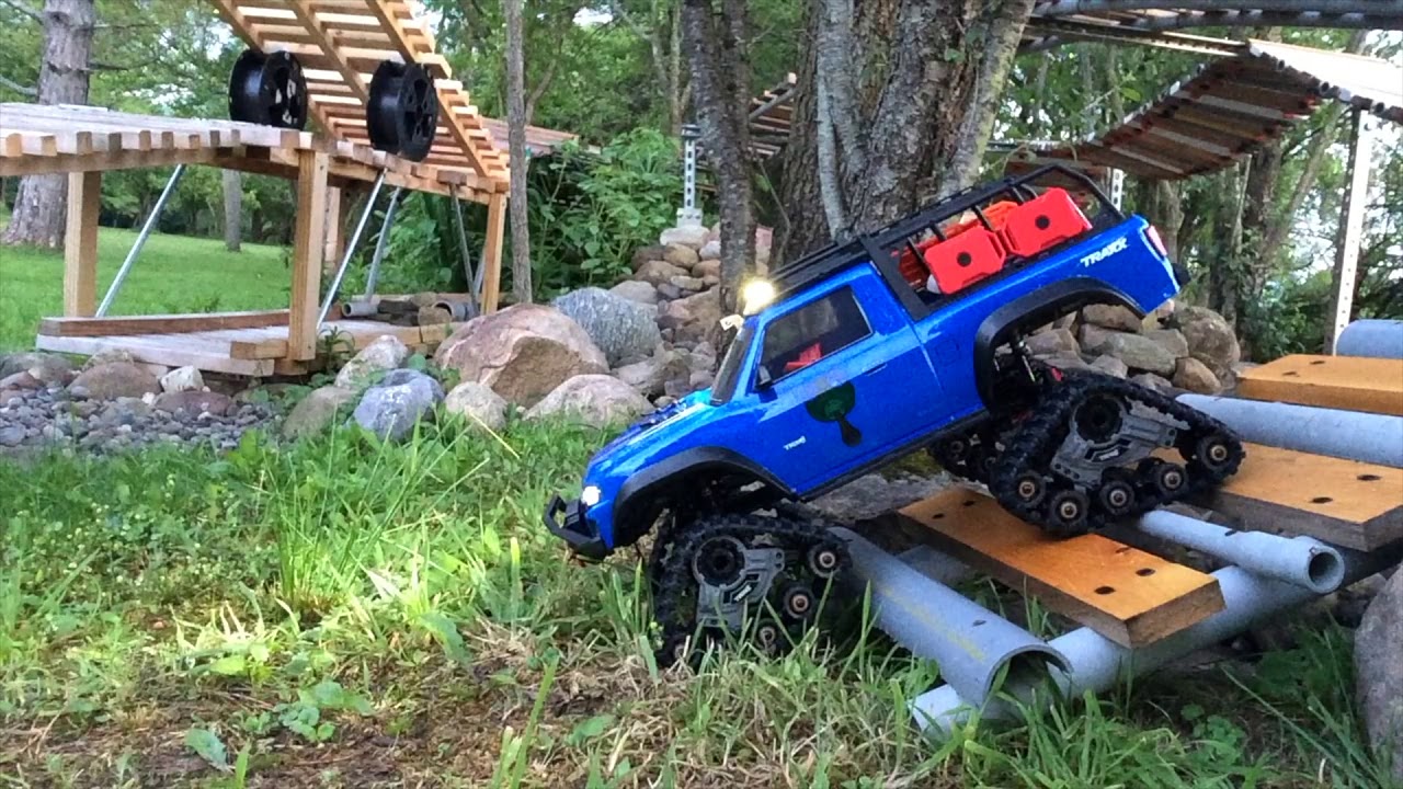 Traxxas TRX4 Sport with TRAXX RTR unboxing and First Crawler Course run ...