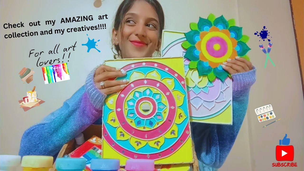Exploring My Art Collection:Paints, Designs & Creative Gems🎨🖌#art # ...