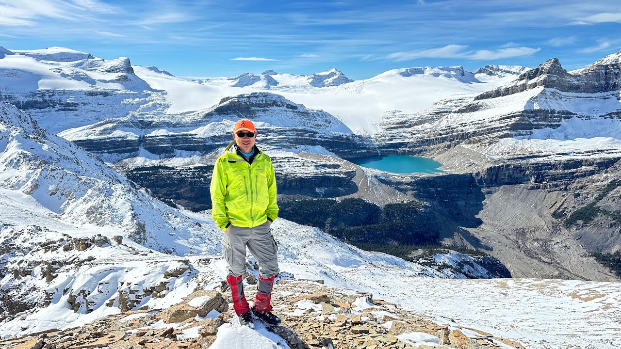 Crowfoot Mountain North Peak hike/scramble, Icefields Parkway, Alberta ...