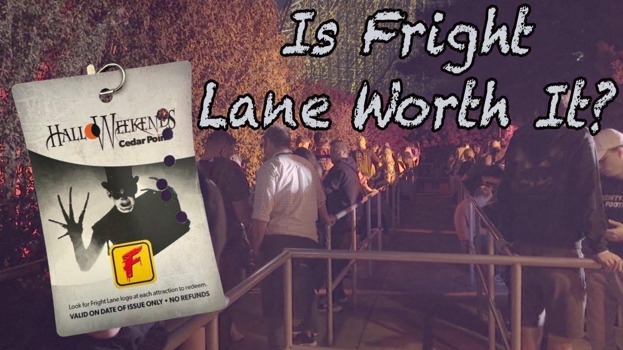 Cedar Point Fright Lane Worth It? - YouTube