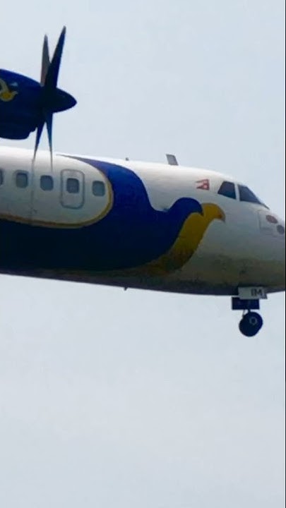 ATR 42 of Buddha Air on final | Plane Spotting | Landing | TIA | # ...
