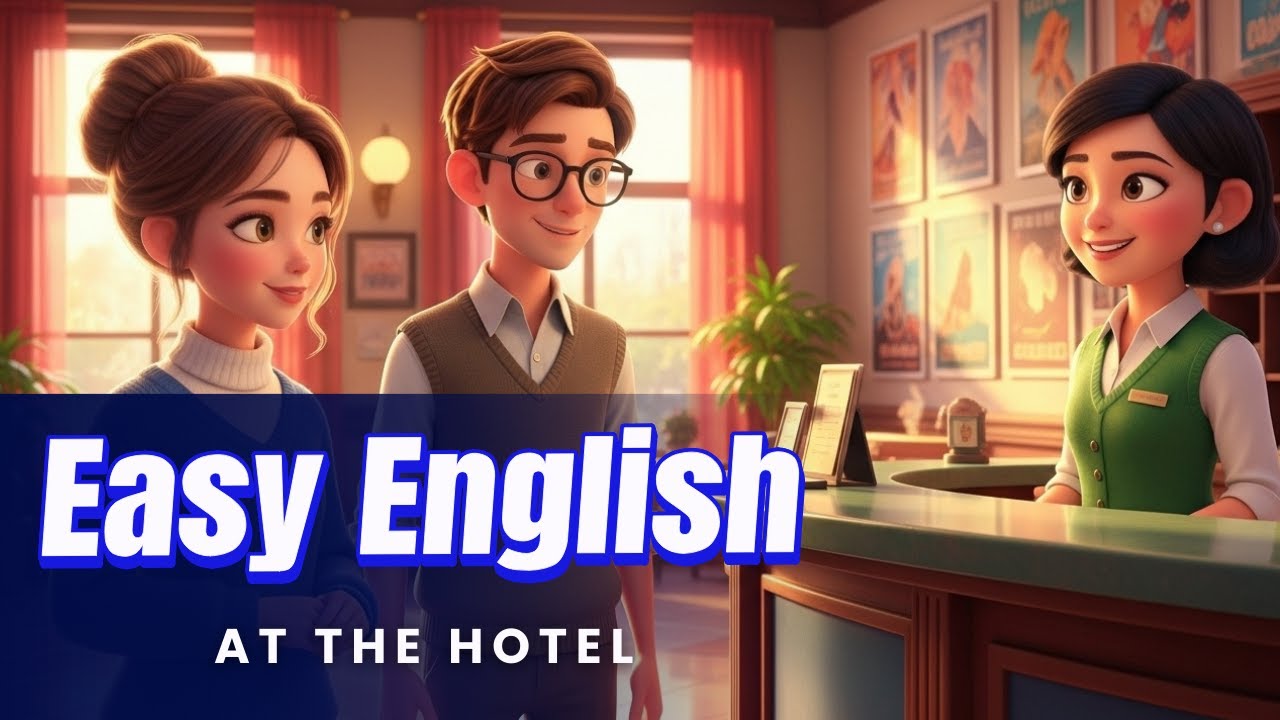 Hotel English Conversation for Beginners | Easy Listening & Speaking ...