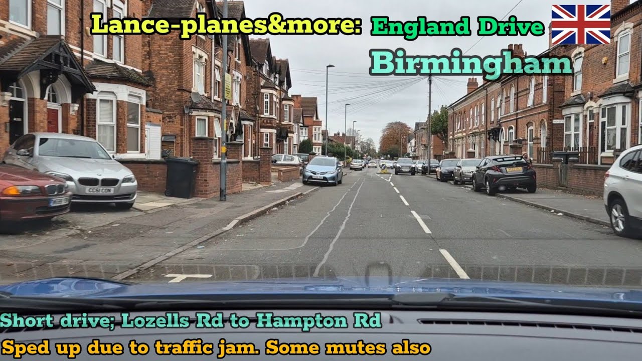 England Drive; Birmingham 🇬🇧. Lozells Rd to Hampton Rd. Some mutes ...