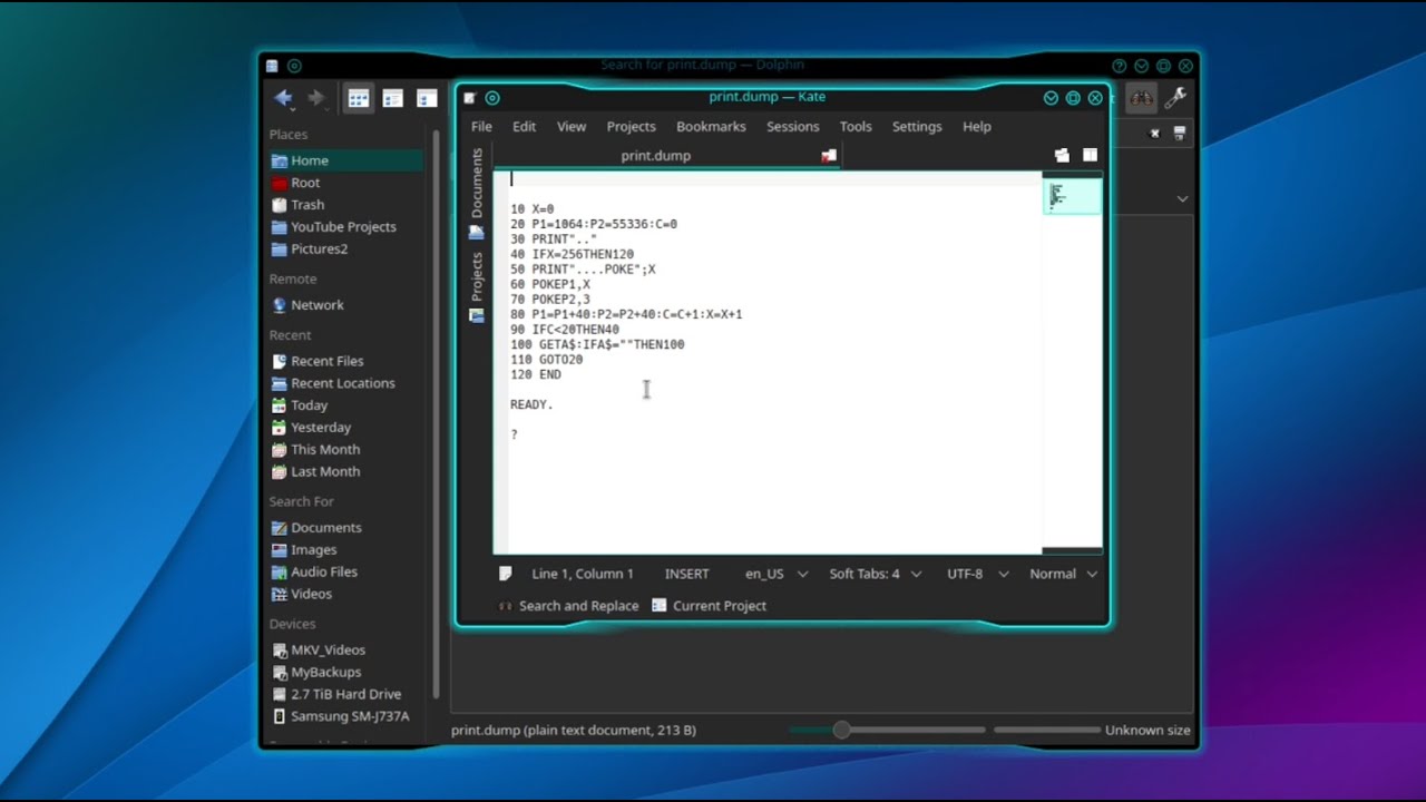 Print C64 Program Listing To File In VICE - YouTube