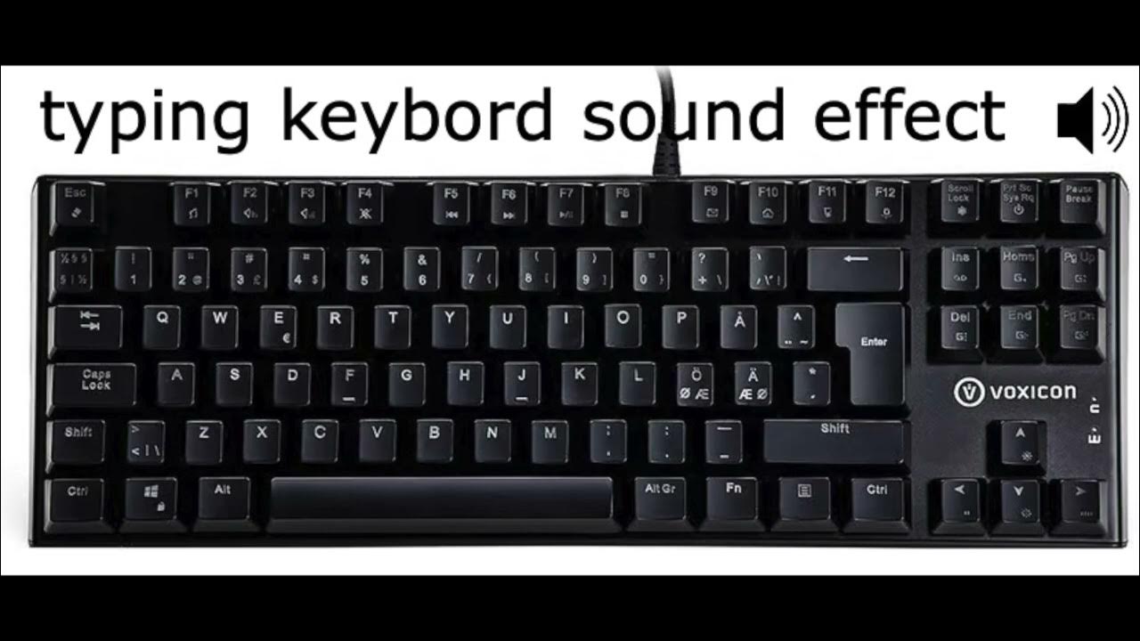 Keyboard typing - sound effect - normal/fast/aggressive/slow - no ...