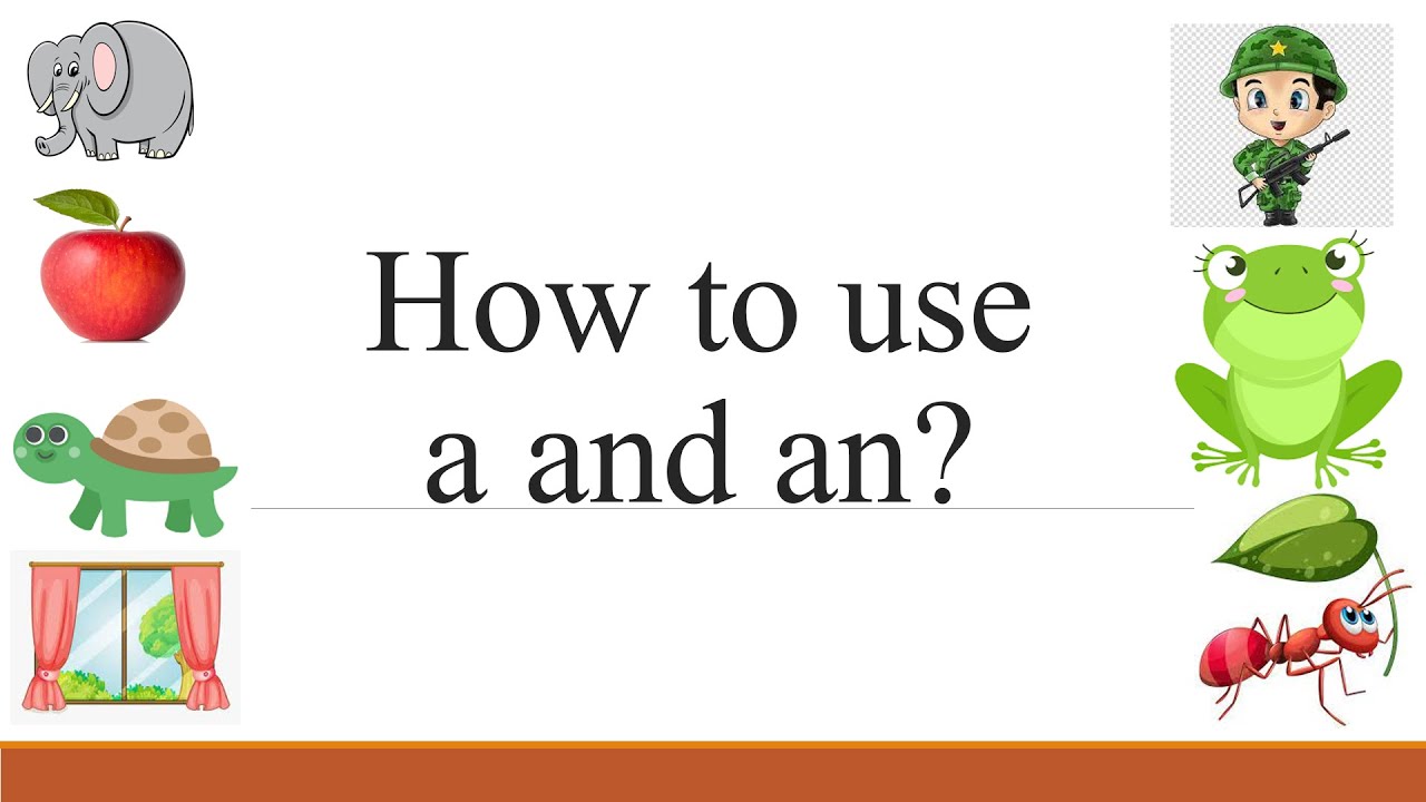 a and an - YouTube