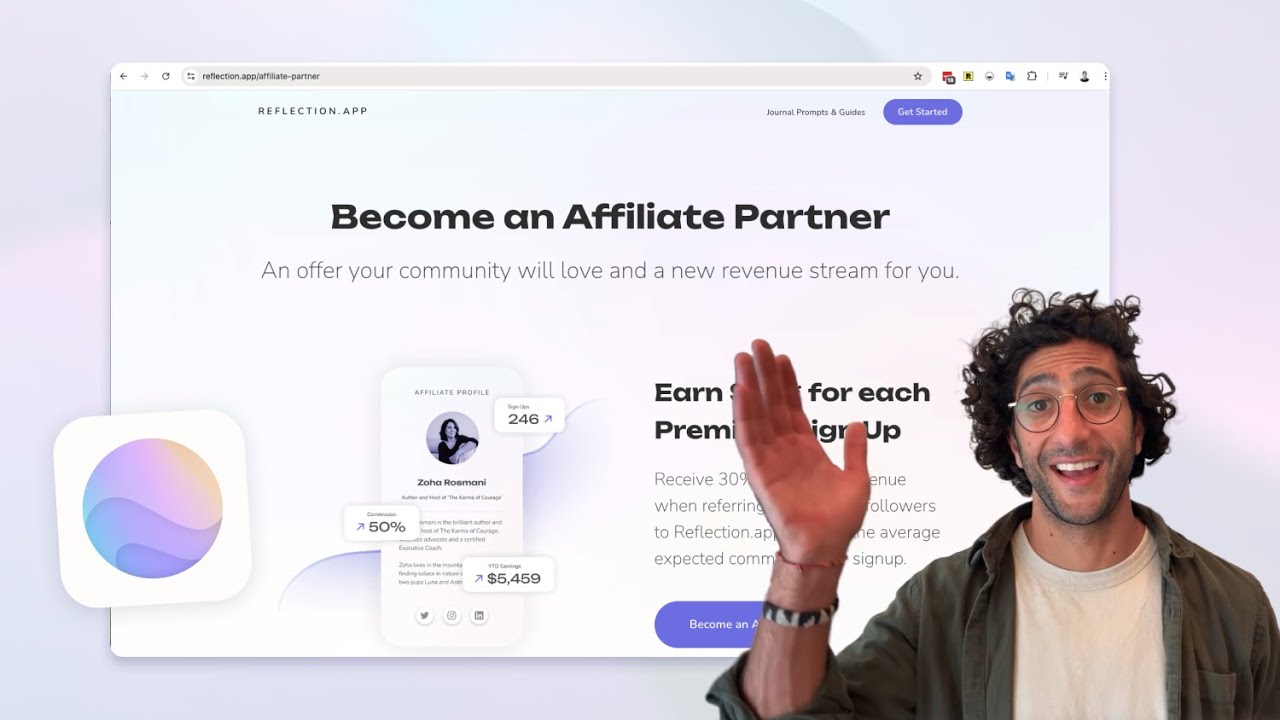 Reflection Partner Program: Affiliate Links and Sharing Tools - YouTube