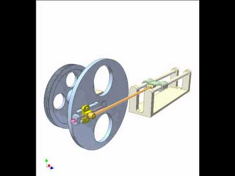 Mechanism for adjusting crank radius 2a - YouTube