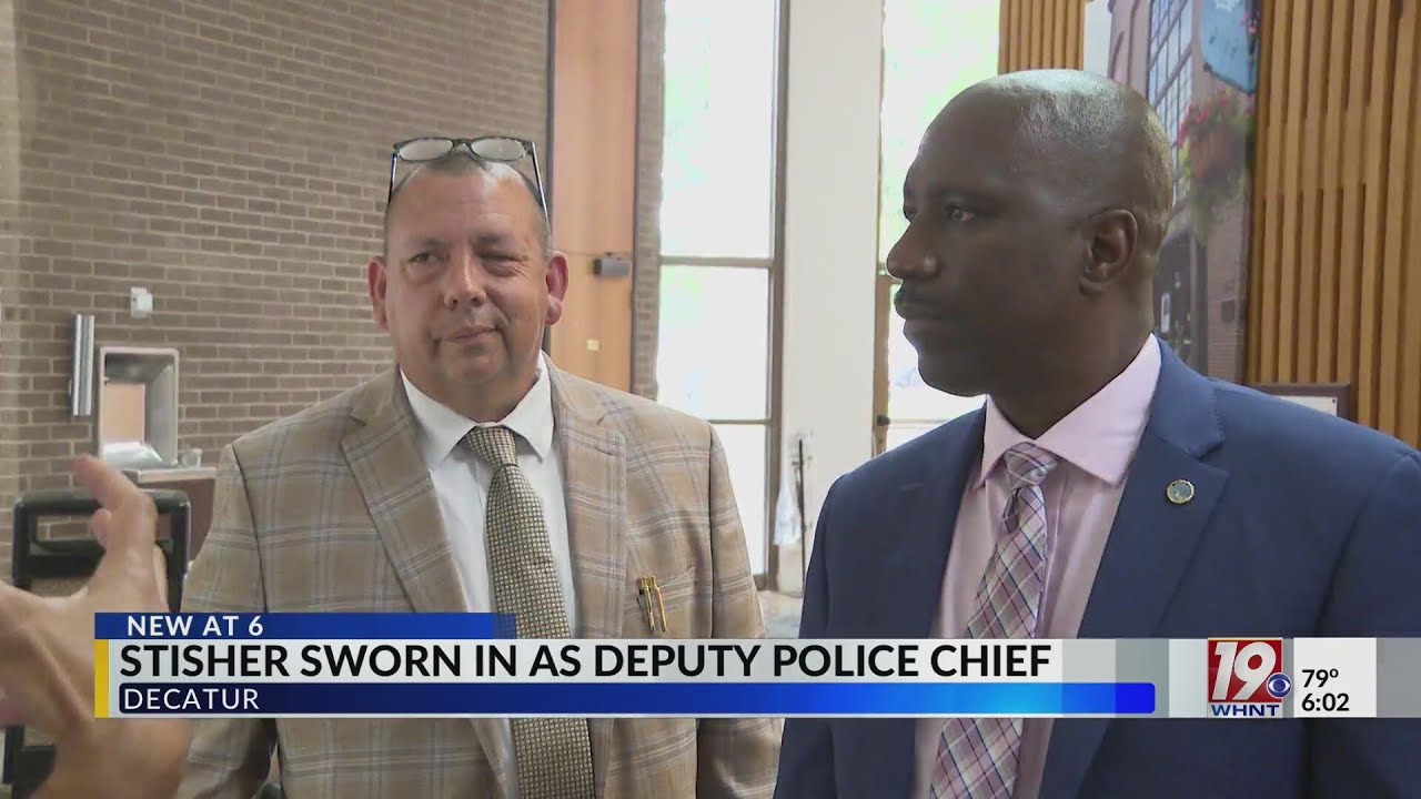 Decatur Deputy Chief Eric Stisher Takes Oath of Office | JUne 18, 2025 ...