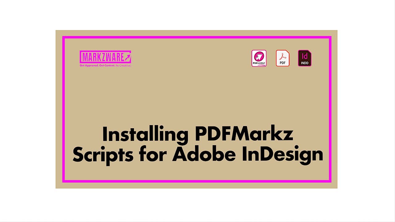 PDFMarkz InDesign Scripts - YouTube